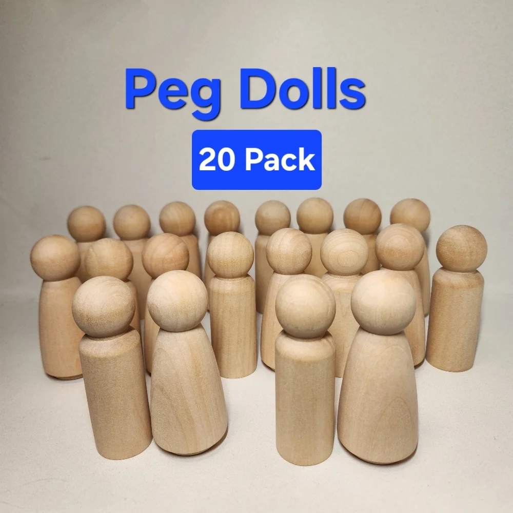woodpeckers | Office | Large 2 Peg Dolls Craft Supplies 35 Tall Wedding ...